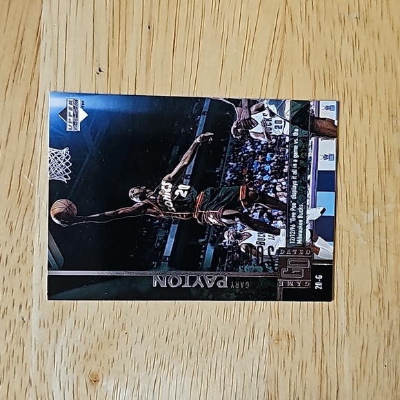 Upper Deck | Toys | Gary Payton The Glove Upper Deck 9697 Seattle ...